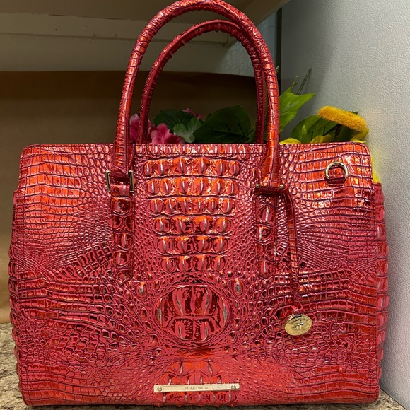 Brahmin | Bags | Brahmin Red Dragon Finley | Poshmark